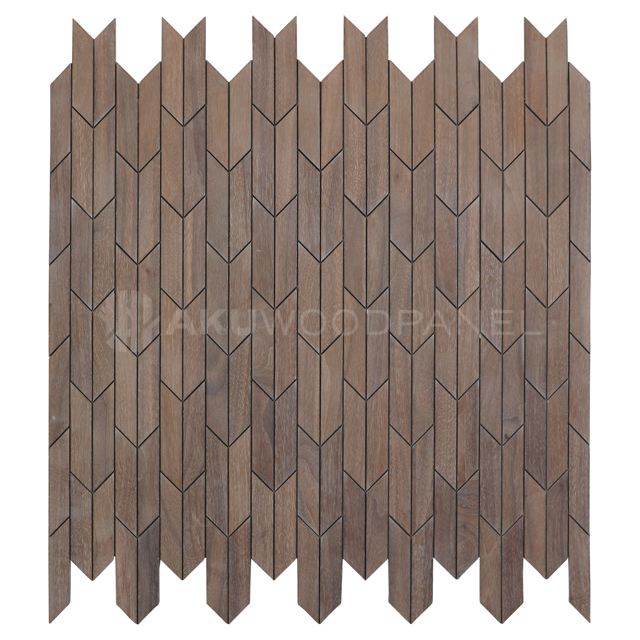 Panneau Mural Déco | Crimson – Blanc Perle | 60×60 cm | Noyer Américai
